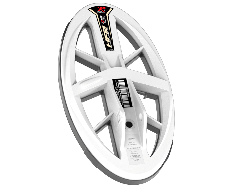 XP Deus 2 HF2 Elliptical Coil - 9.5" x 5" - Lower Stem and Coil Cover